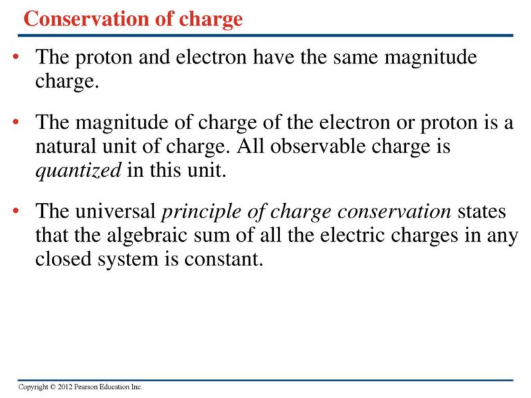 Electric Charge Remains Constant In Closed Systems.